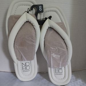 NOBO | Shoes | Thong Flip Flops Sandal White Floatie Chunky Puffy ...